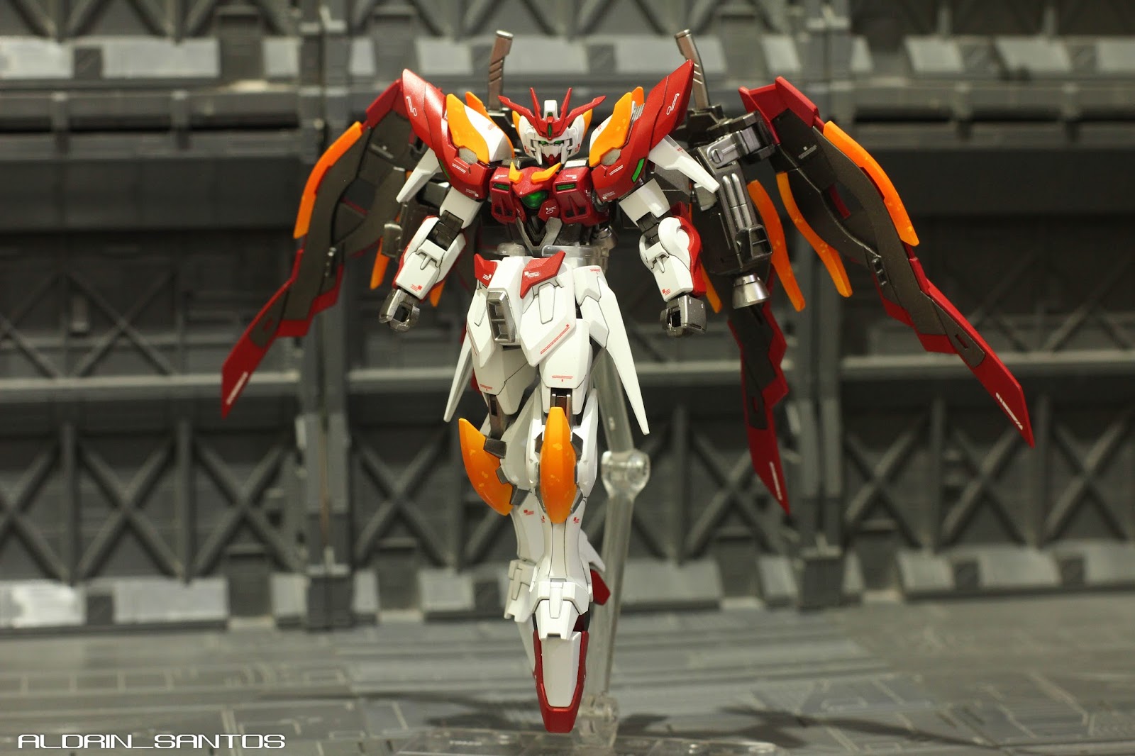 Painted Build: HGBF 1/144 Wing Gundam Zero Honoo