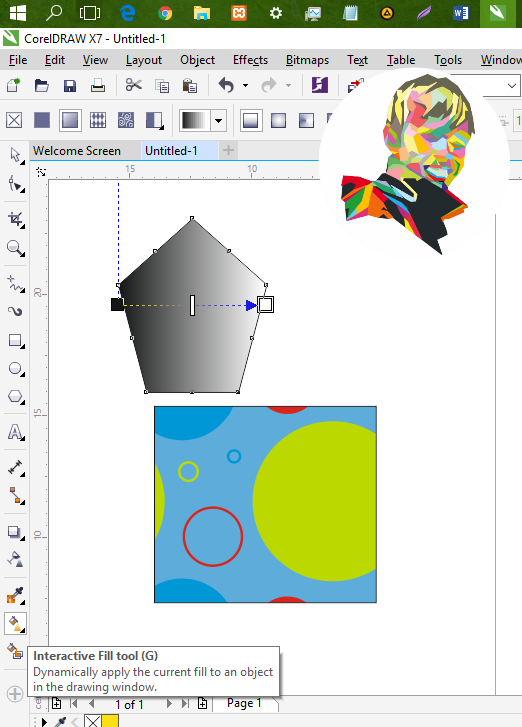 Group dan Ungroup Objek & Pemberian warna Pada CorelDRAW X7 ~ Coastalicious