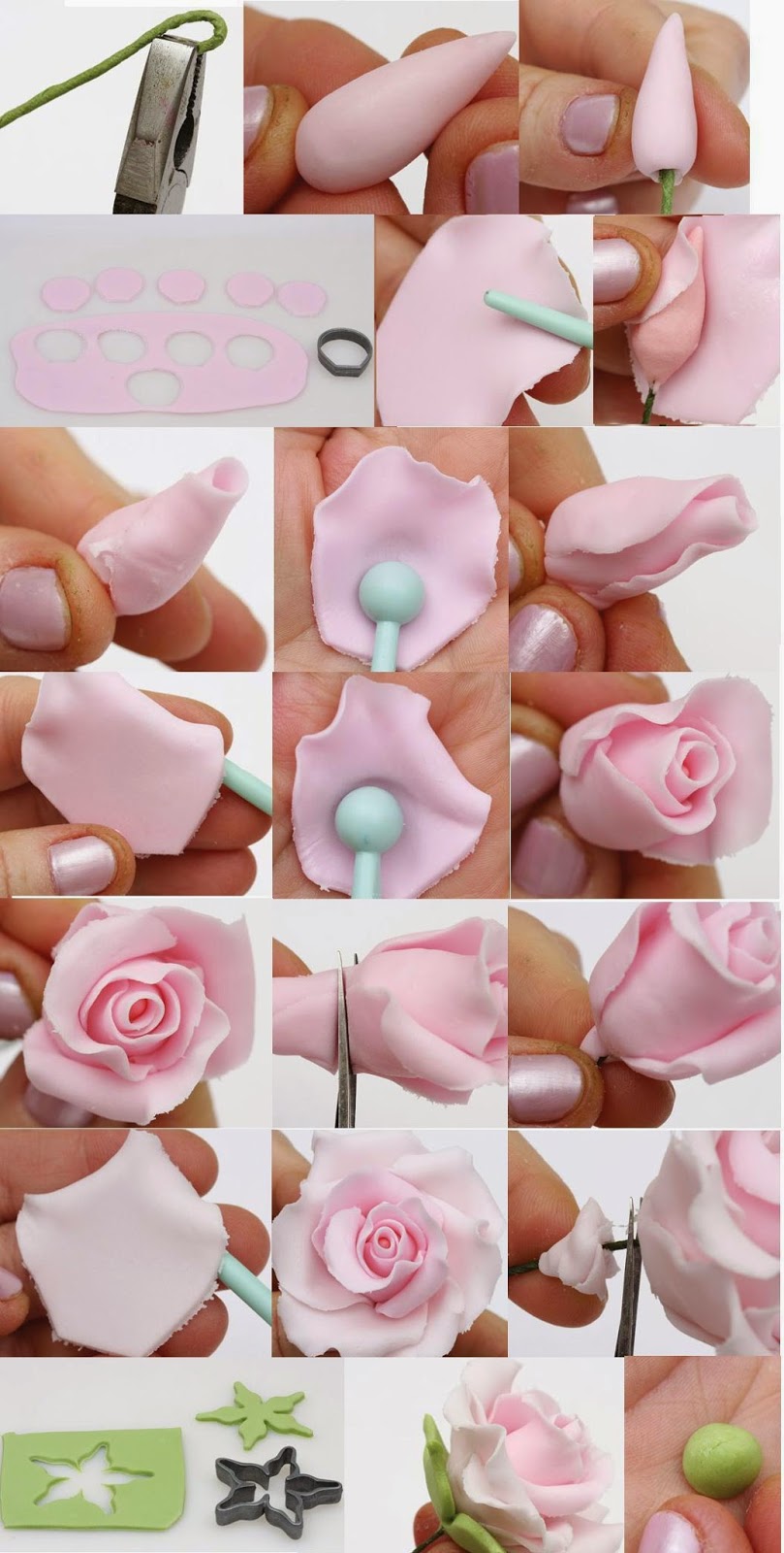 Sweets Lovers خطوات عمل الورد الجوري بعجينة السكر
