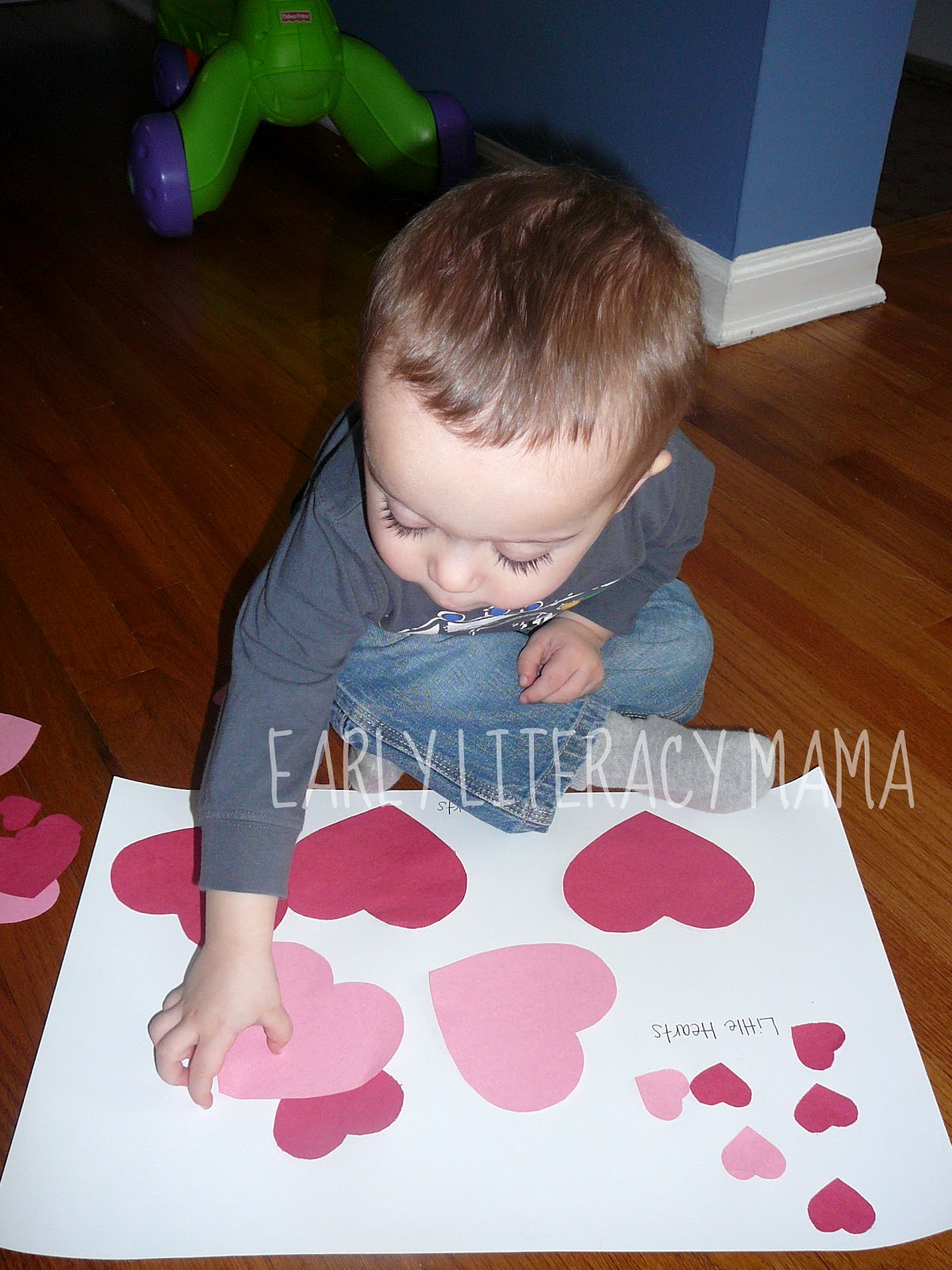 Early Literacy Mama: Valentine's Day Heart Sorting and Other Fun!