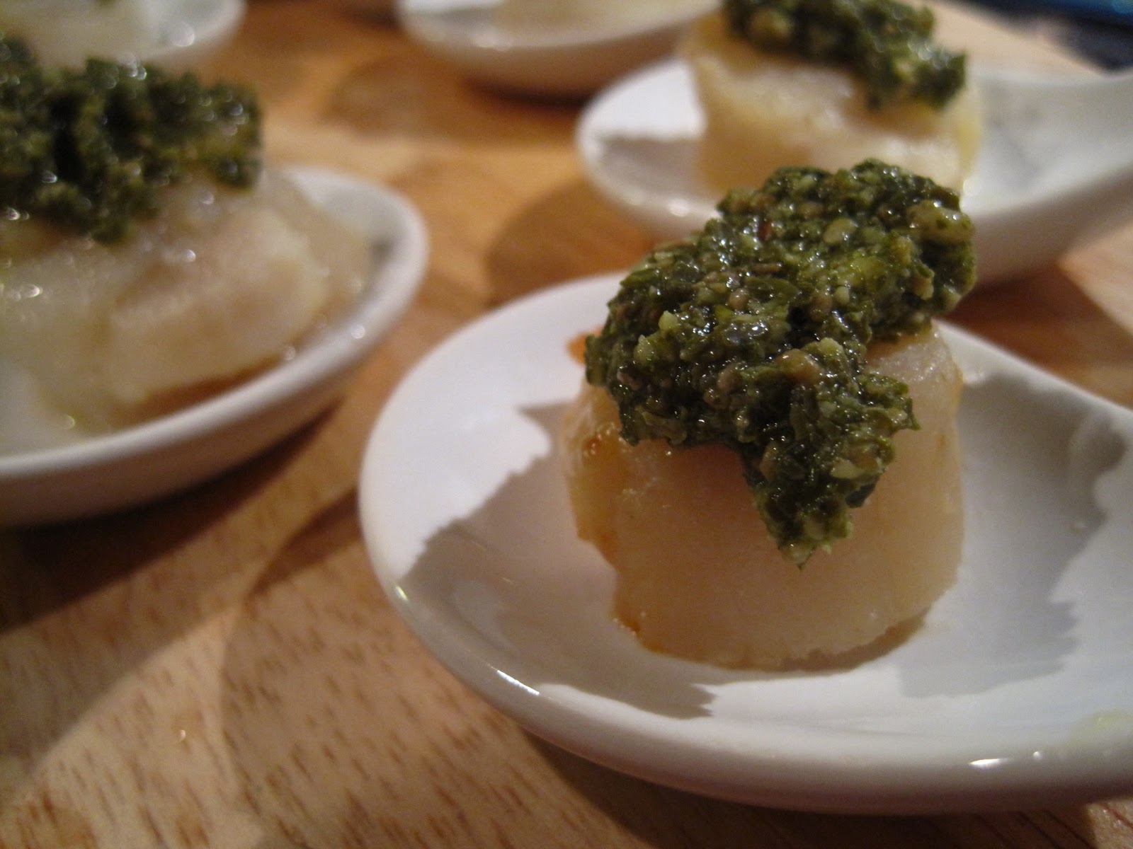 Scallops with Pesto