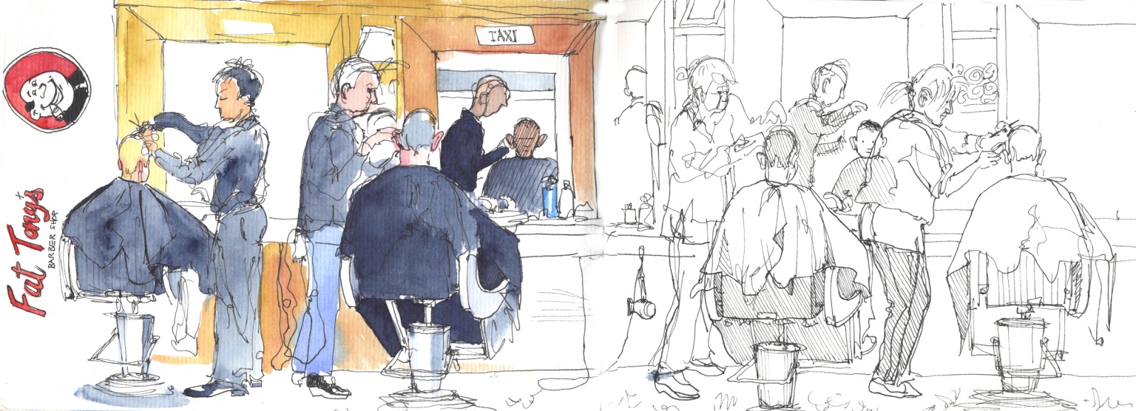 Barbershop Quartet: Sketching People in Motion | Urban Sketchers