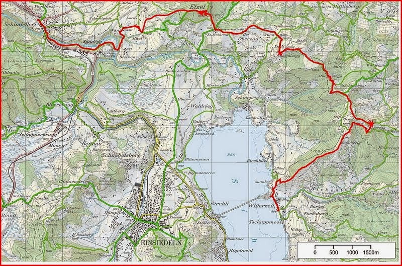 Pfannenstiel Wanderblog: Schindellegi - Etzel - Willerzell