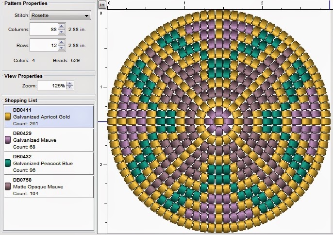 Imaginesque: Beading Pattern 46: Round Motif