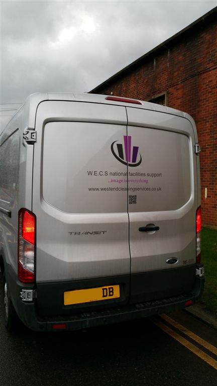The Green I Signs Blog: Silver ford transit van sign writing & cut to ...