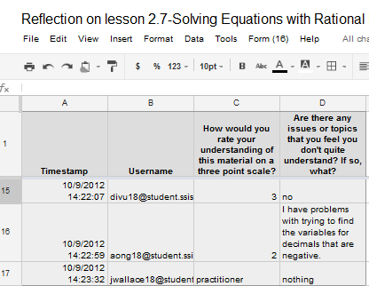 Formative Assessment Ideas for the Math Classroom