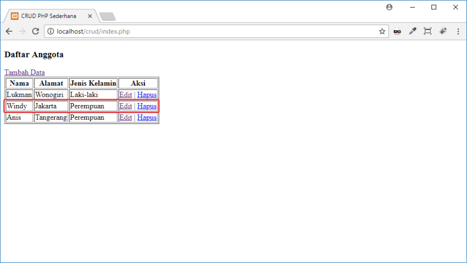 Tutorial Lengkap CRUD PHP MySQLi Part (5) Edit Data Database MySQLi ...