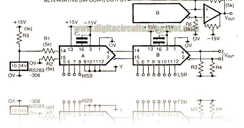 12 Bit Dac Circuit With Variable Step Size 