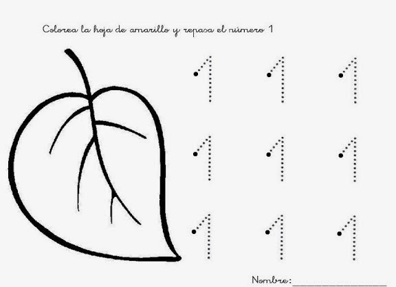 El profe y su clase de PT: Grafo-motricidad. Números.