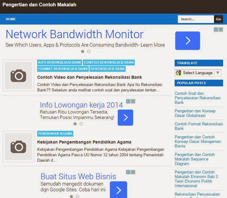 Contoh website Publisher | Contoh Publisher