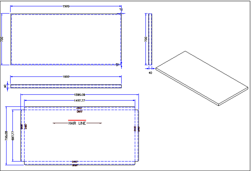 JASA GAMBAR AUTOCAD 2D-3D CIKUPA: PANDUAN MEMBUAT MEJA STAINLESS STELL