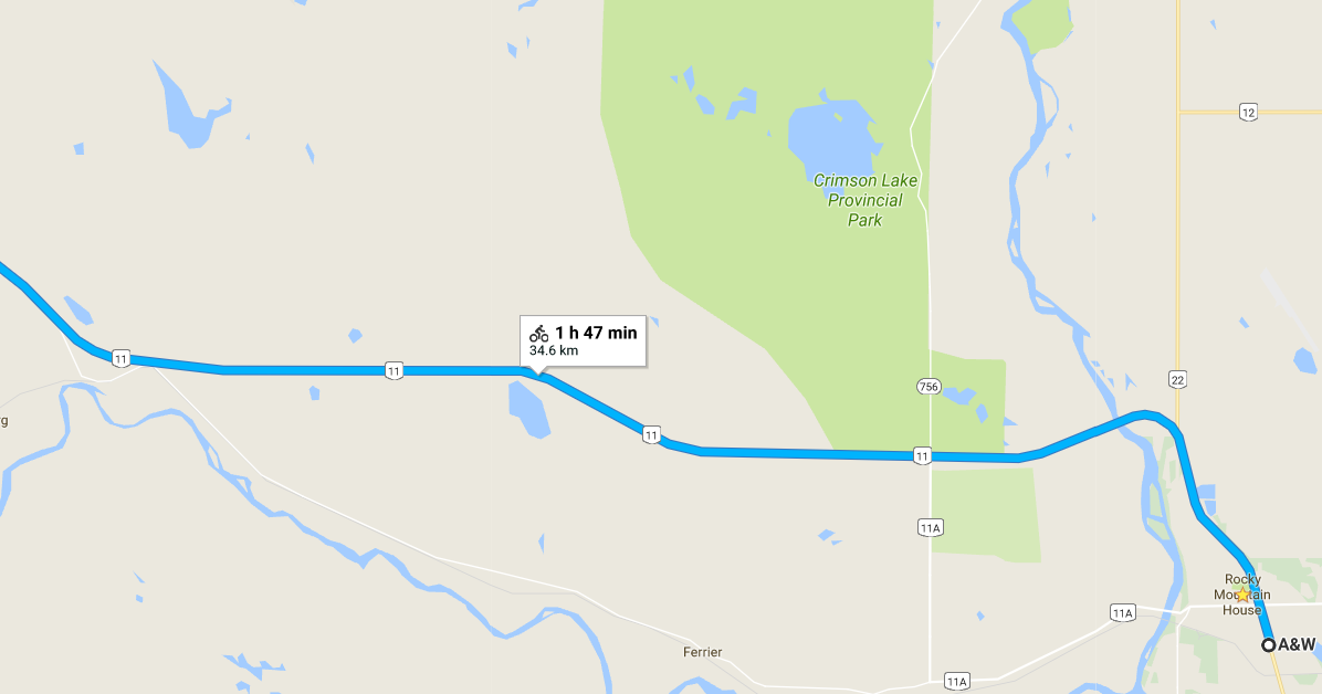 Cycle Adventures of an Edmontonian: Rocky Mountain House to Sunchild ...