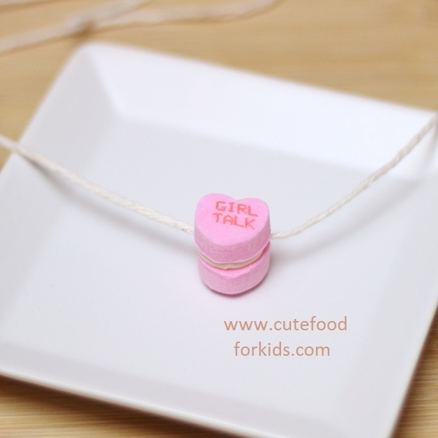 Cute Food For Kids?: Edible Necklace for Valentine's Day