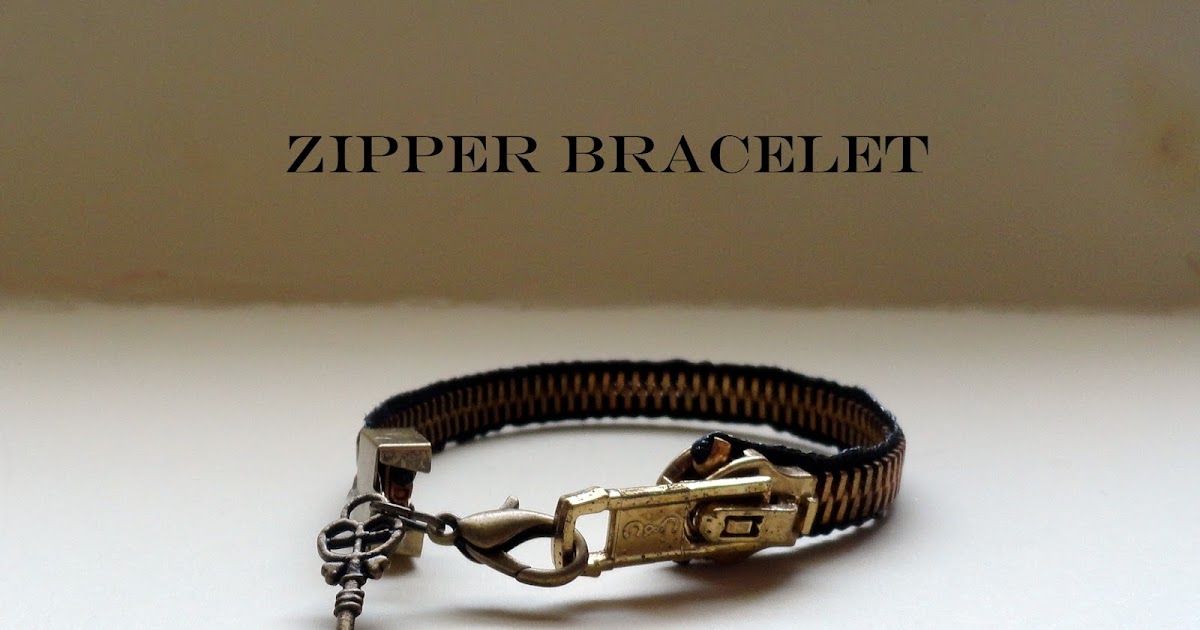 Easy zipper bracelet tutorial
