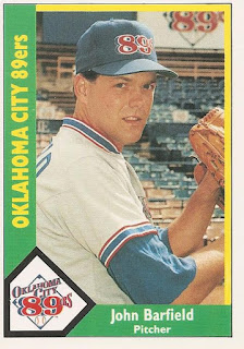 Texas Rangers Cards: Minor League Monday - John Barfield, 1990 CMC.