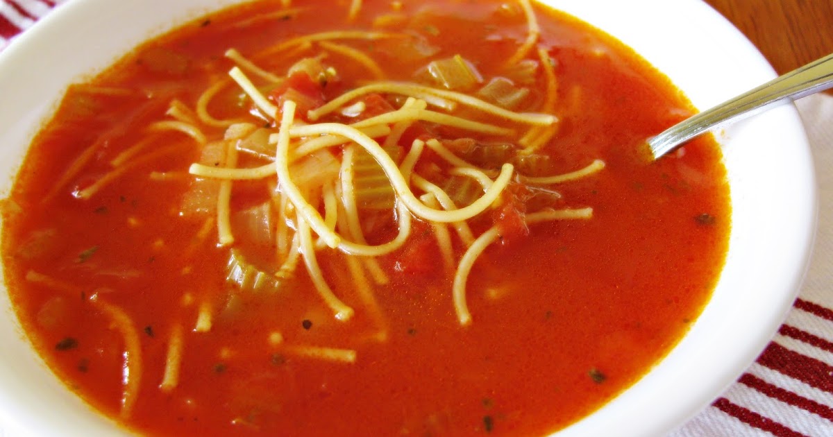 Signé Barbara: Soupe tomates vermicelles classique en un clin d'oeil