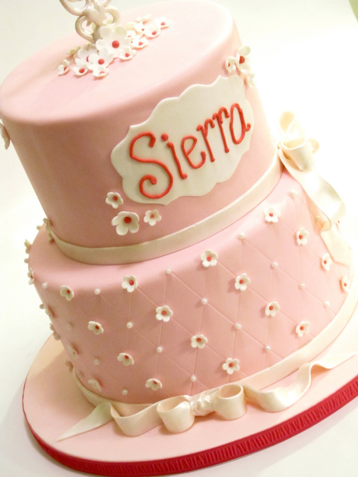 Pretty Pink Christening Cake – Renee Conner Cake Design