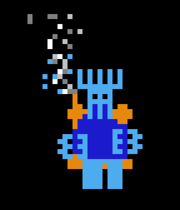 8-Bit City: Pixel Art: Steampunk Robot