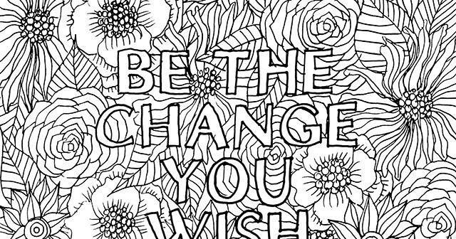 alisaburke: be the change download for you - Coloring Pages