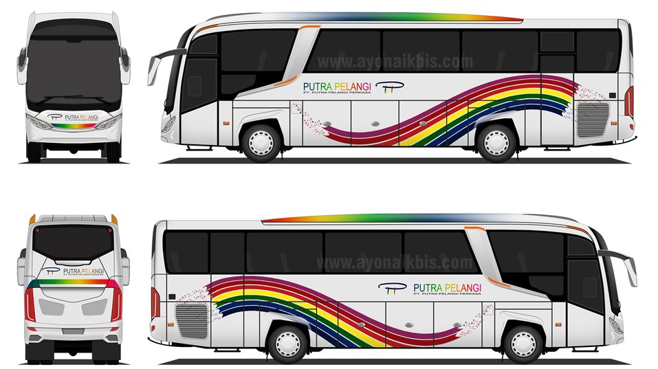 Blueprint bus evolander blupirnt bus indonesia | Membuat Model bus ...