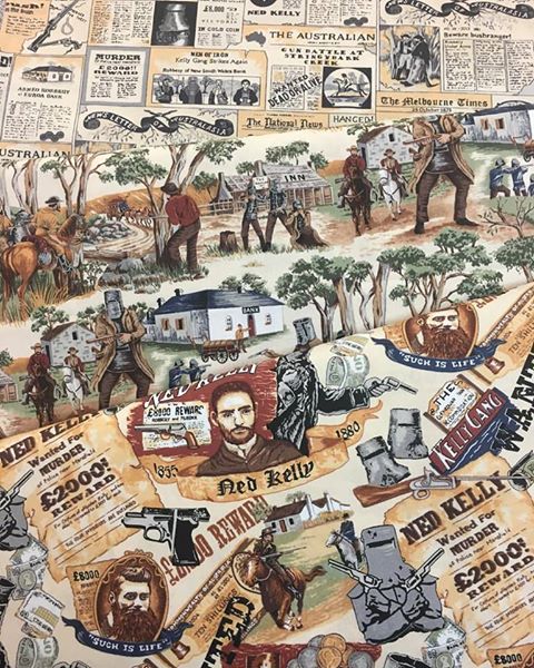 Berrima Patchwork: Ned Kelly Fabric