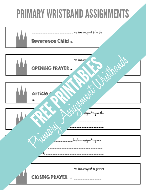 The Zundel Family: LDS Primary Printables