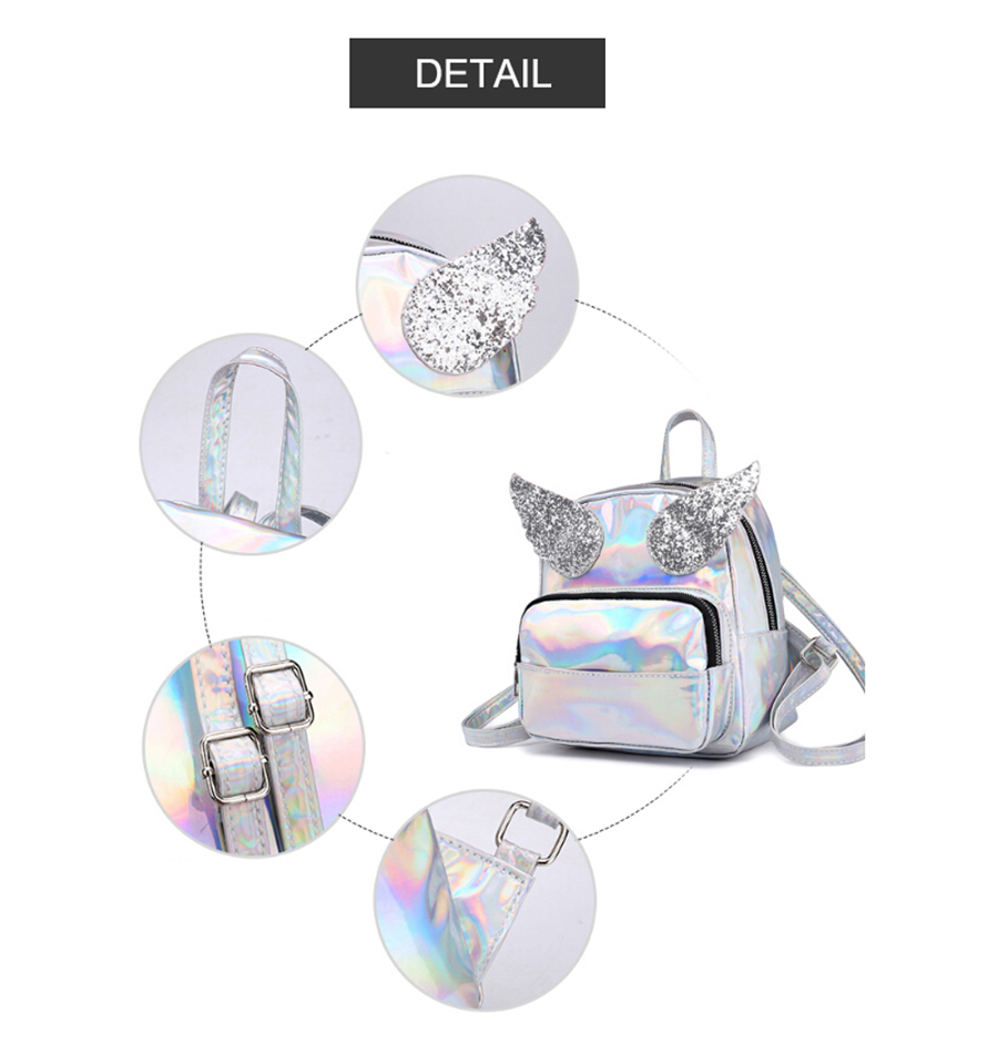 Haslor Bags: Backpack-Haslor-Lovely Laser Glitter Schoolbag Backpack ...