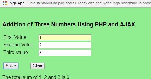 Free Programming Source Codes and Computer Programming Tutorials: Addition of Three Numbers in ...