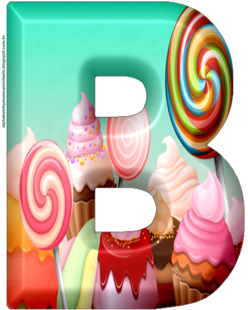 M. Michielin Alphabets: CUPCAKE ALPHABET PNG