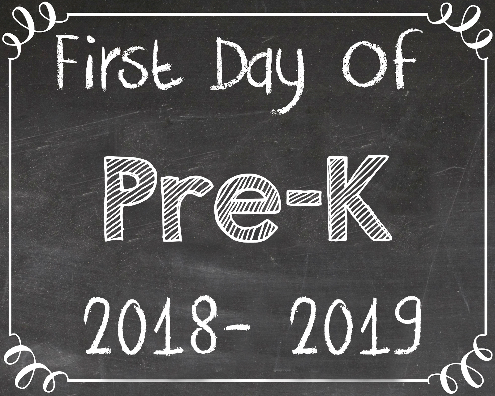 {Free} First And Last Day Of School 2018-2019 Printables | The Small Things