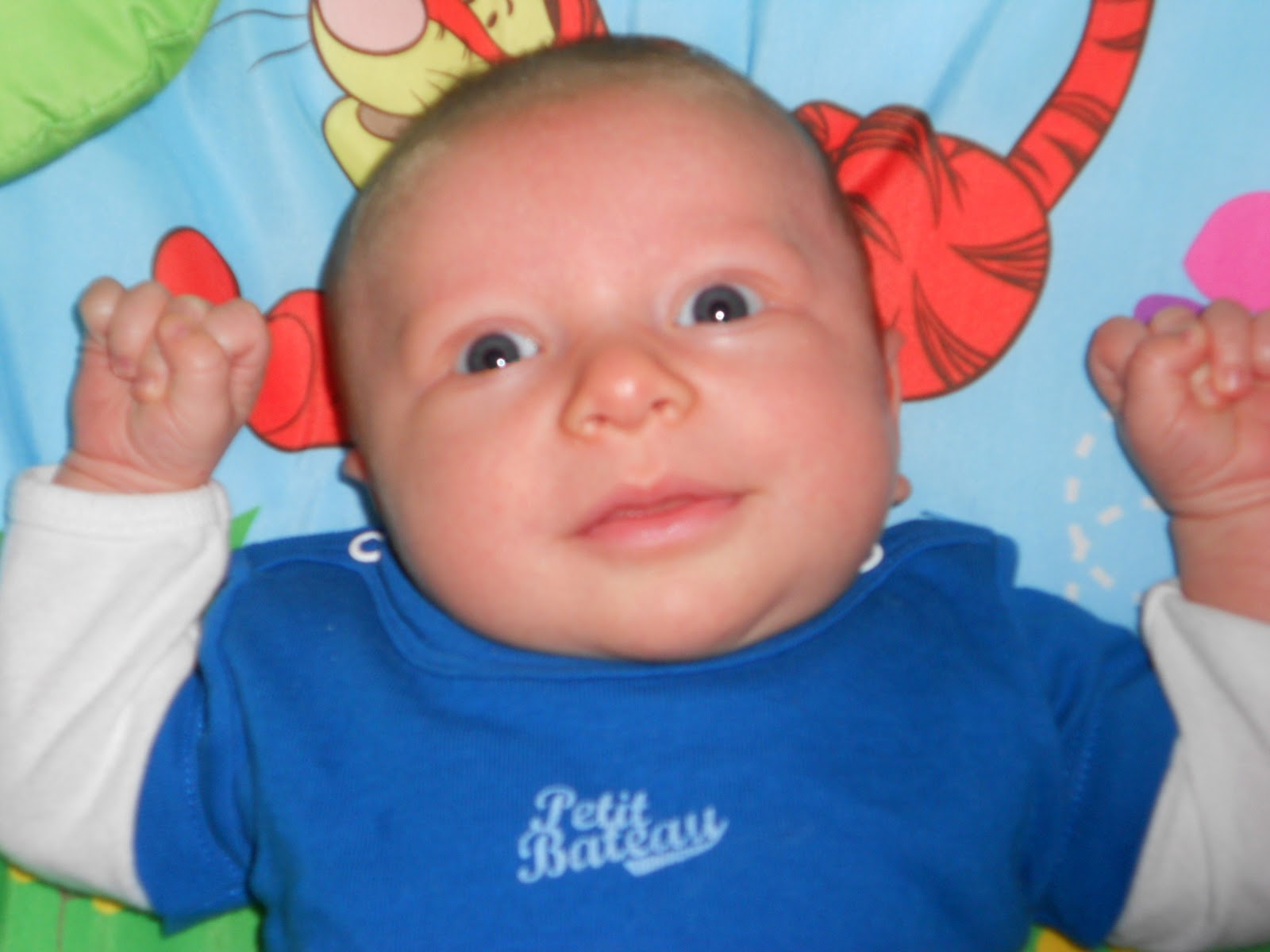 Maxence et nous: La cinquième semaine de Maxence, début juillet 2012