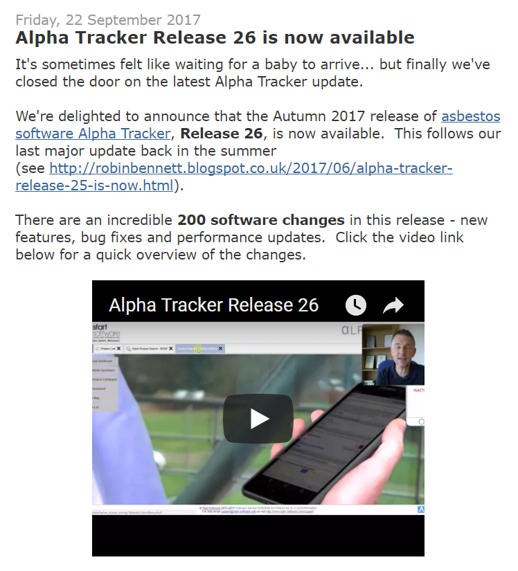 Alpha Tracker Release 26 "Performance Patch" is available