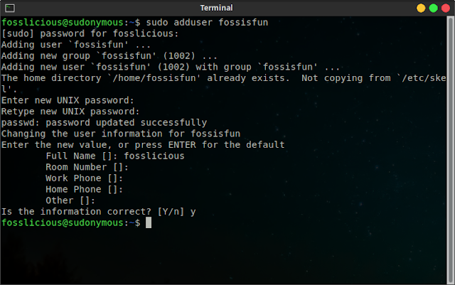 How To Add A User On Ubuntu Linux Fosslicious How To Add A User On Ubuntu Linux Fosslicious