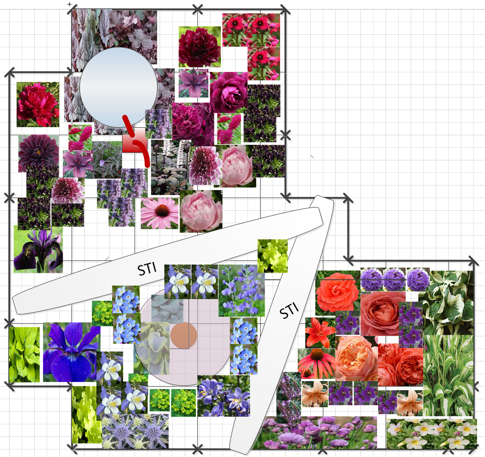 Jeanettes havedagbog: Bedplan for gårhave bedet