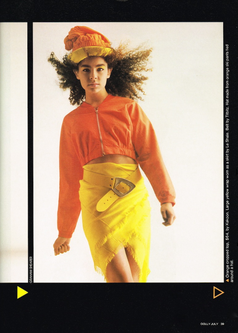 Glossy Sheen: Oranges and Lemons - Dolly July 1986