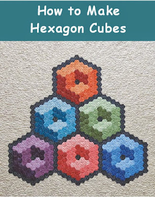 HEXAGON SWAP: Hexagon Cubes Tutorial by Geta's Quilting Studio