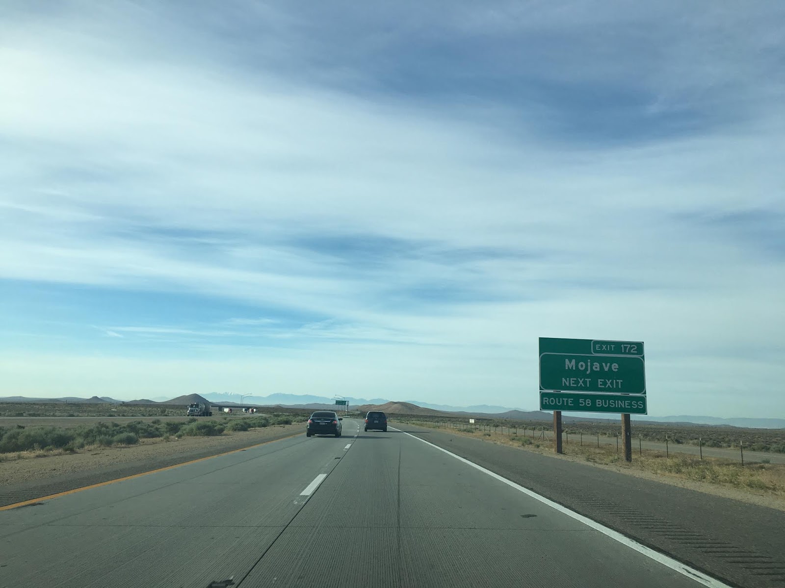 California State Route 58 from CA 99 in Bakersfield east to US 395 in ...