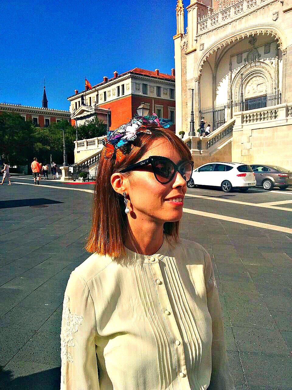 Tocados Copete: Invitada de alto Copete, Lady butterfly.