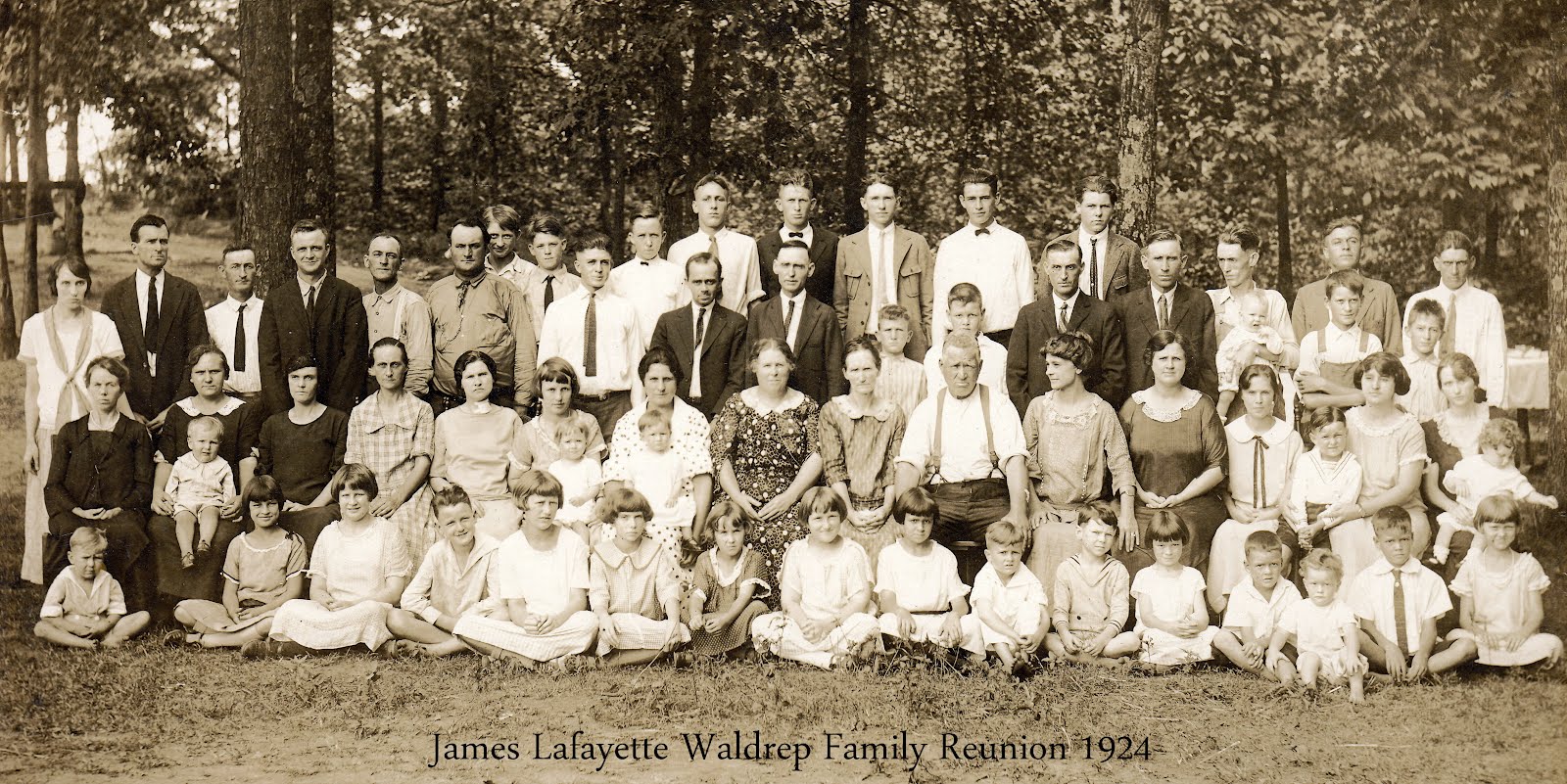 Waldrep Family: James Lafayette Waldrep Family