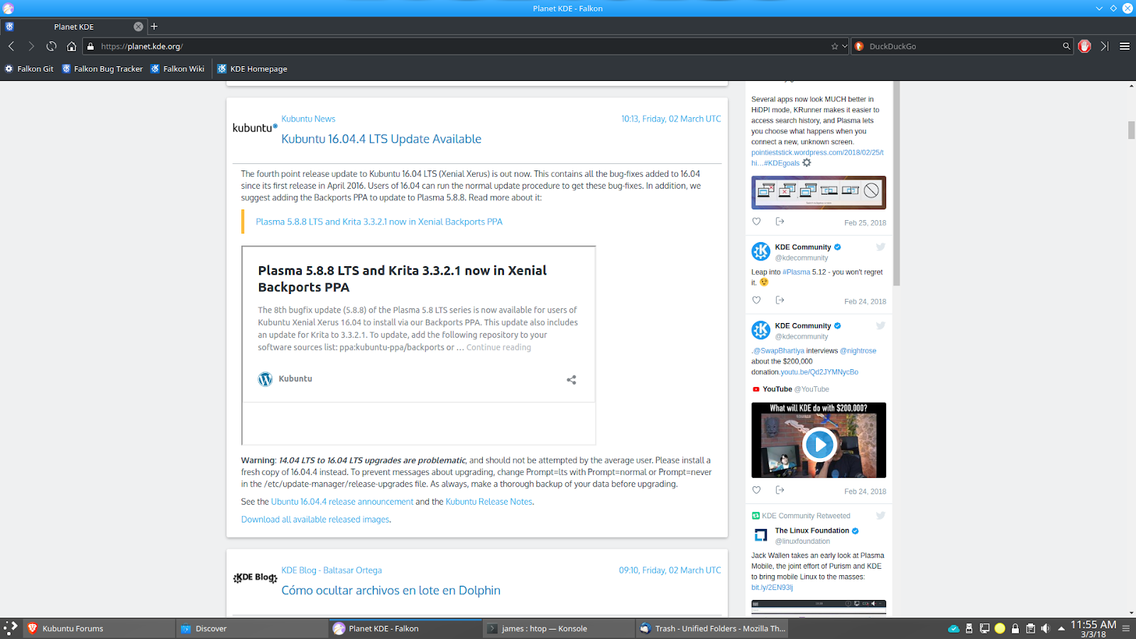 K * Digest!: KDE Web Browser Falkon Gets New Branding And New Release
