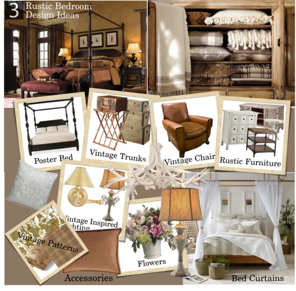 HOME TO SEE: Decorating Ideas: Rustic Glam Bedroom Moodboard