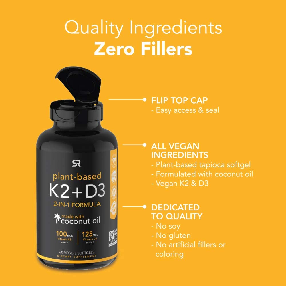 Health and Sport Promotions: Vitamin K2 + D3 with Organic Coconut Oil ...