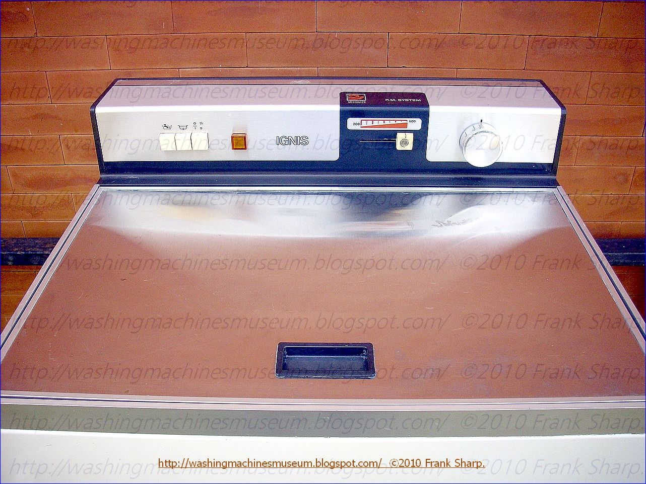 Washer Rama Museum ™: IGNIS K12 (PHILIPS) AWF627/IG P.M. SYSTEM YEAR 1977.