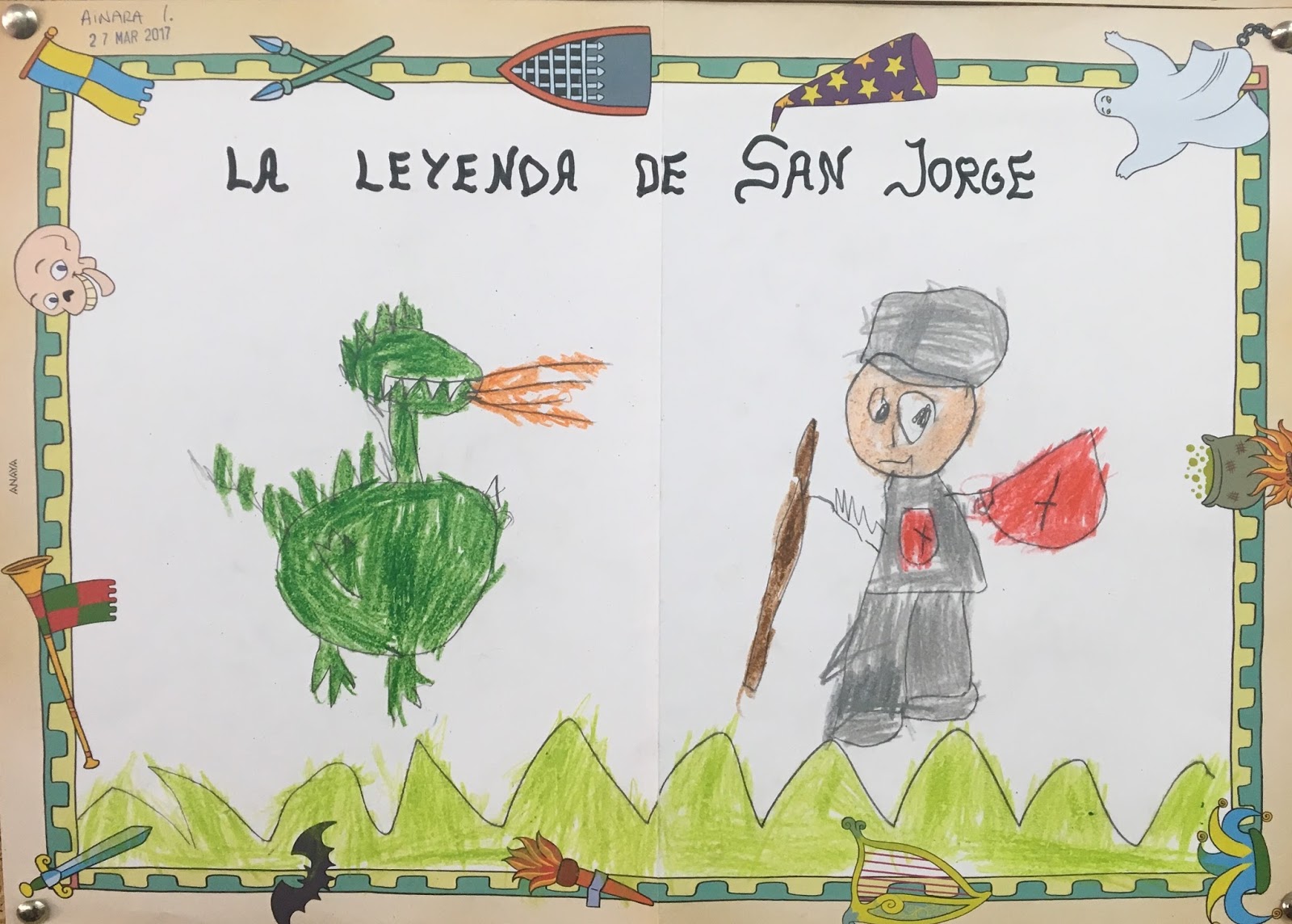 Los Castillos Medievales: Dibujos de "La leyenda de San Jorge"