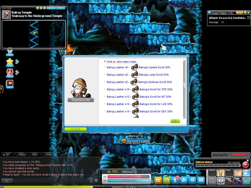 AlternaZPC's Maplestory Guide: Lord Balrog อสูรโบราณ บอสสุดคลาสสิค Part2/2