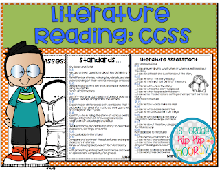 1st Grade Hip Hip Hooray!: CCSS Reading/Literature Assessment Activities!