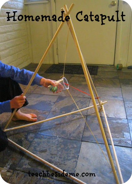 Cómo hacer catapultas caseras y fáciles. 6 modelos - Aprender con el juego