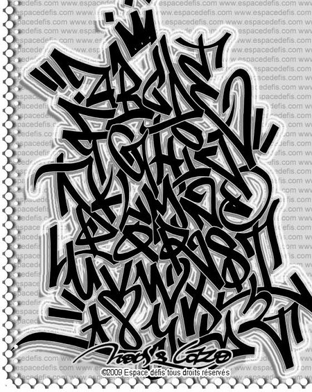 Top 5 of Best Graffiti Letters A-Z || Graffiti Tutorial