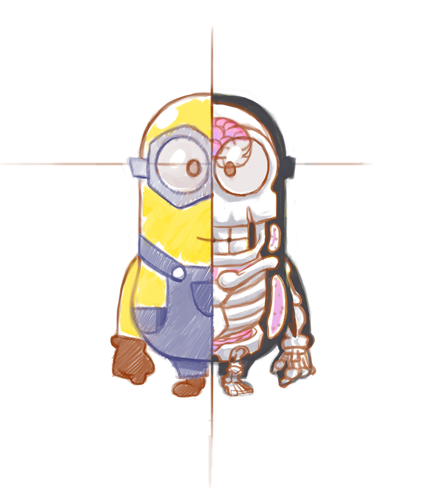 That's Kal: #cartoonAnatomy #Tindraw #minion #despicableMe