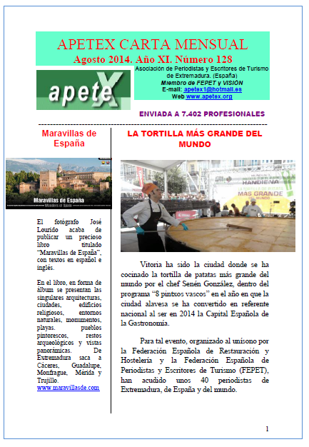 El viaje de la vida: Carta de APETEX de agosto de 2014